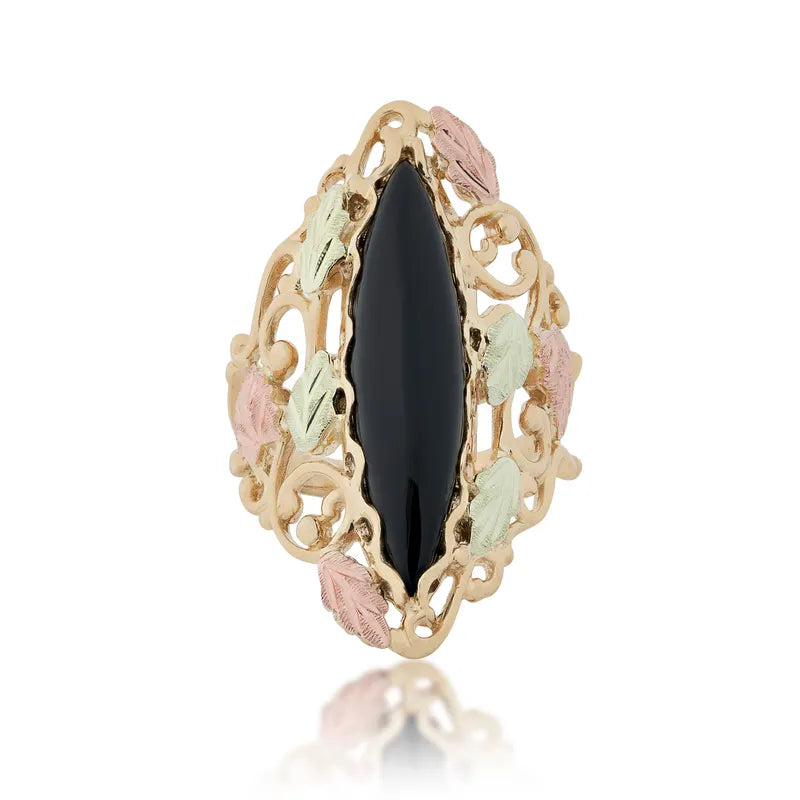 Grand Onyx - Black Hills Gold Ladies Ring – Fortune And Glory - Made in ...