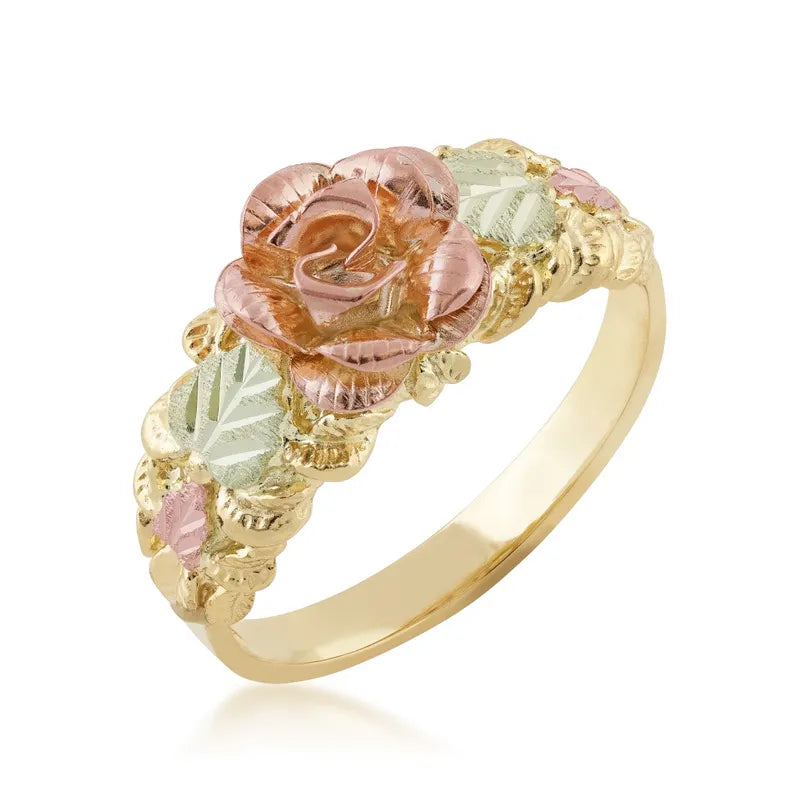 Intricate Rose - Black Hills Gold Ladies Ring – Fortune And Glory ...