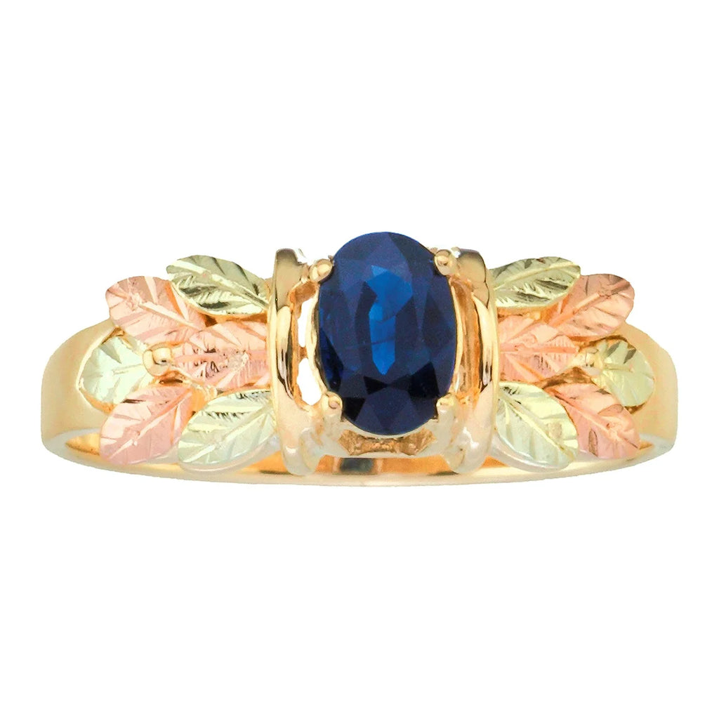 Genuine Sapphire Black Hills Gold Ring – Fortune And Glory - Made in ...