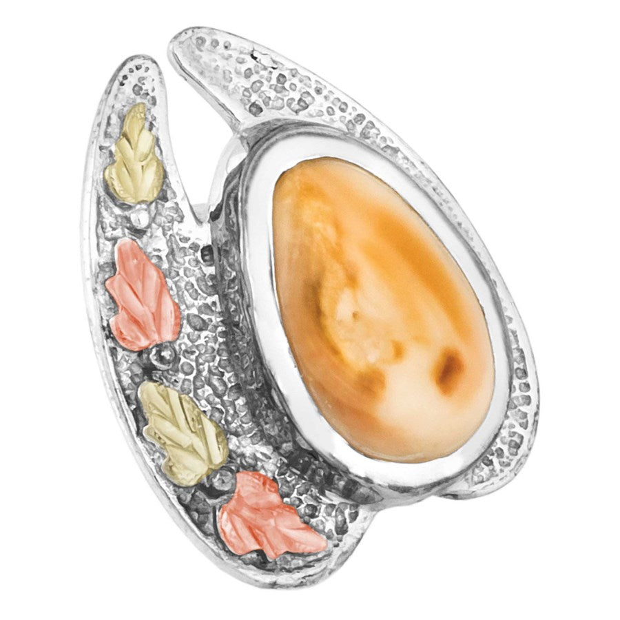 Gallatin - Sterling Silver Elk Ivory Ladies Pin